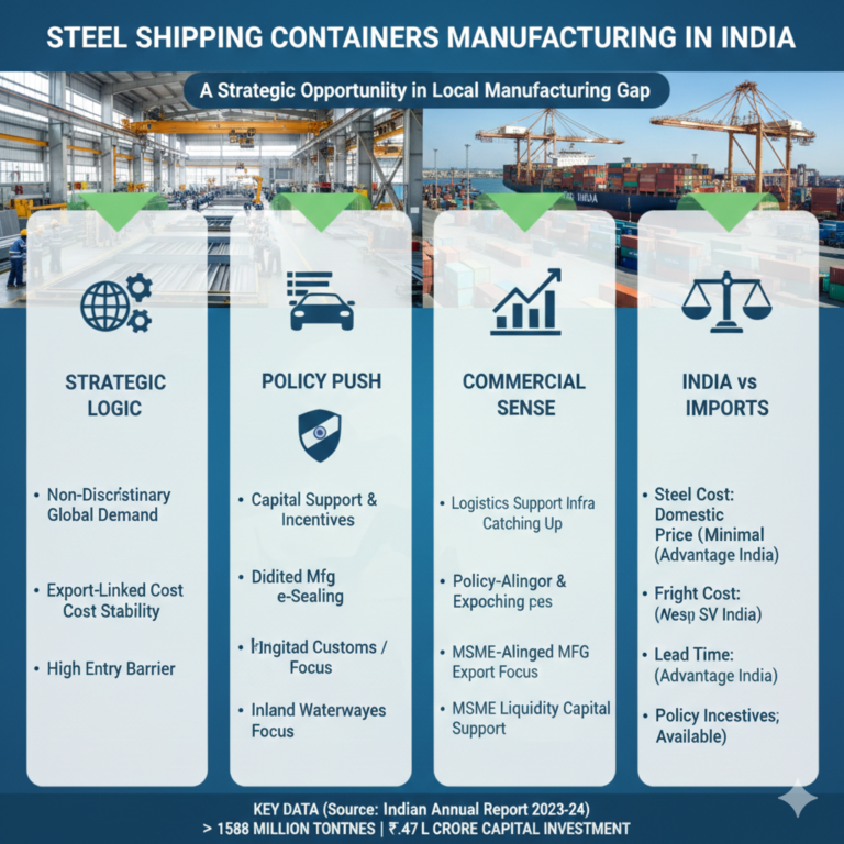Steel Shipping Containers Manufacturing in India - Entrepreneur India Blog