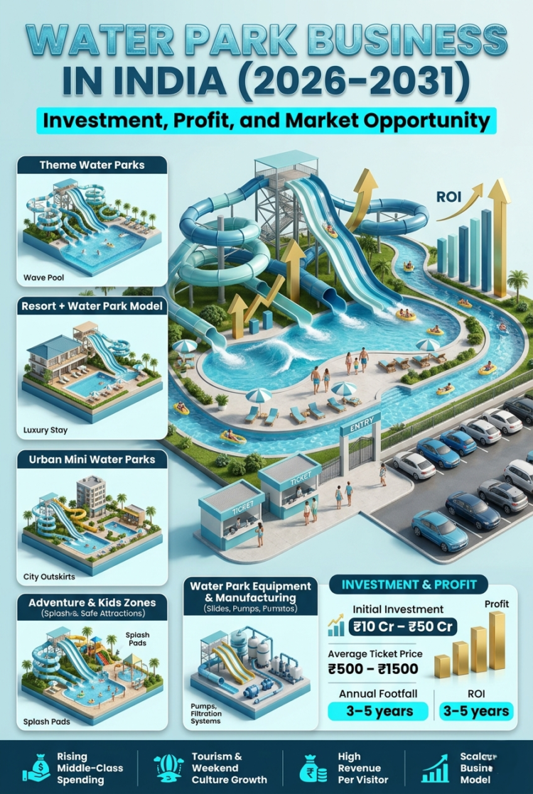 Water Park Business in India: Cost, Profit (2026–2031)
