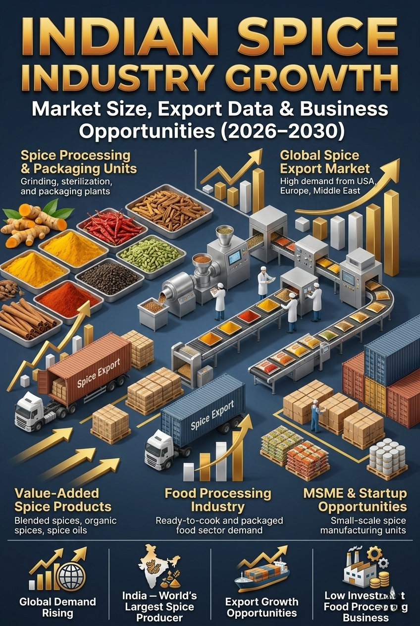 Indian Spice Industry Growth 2026–2030: Market Size
